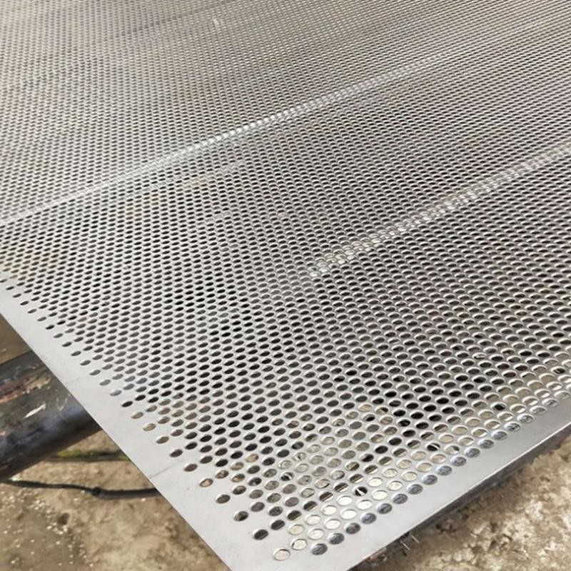 ASTM 201 202 Perforated SS Plate Porous Round Hole Screen Metal ...